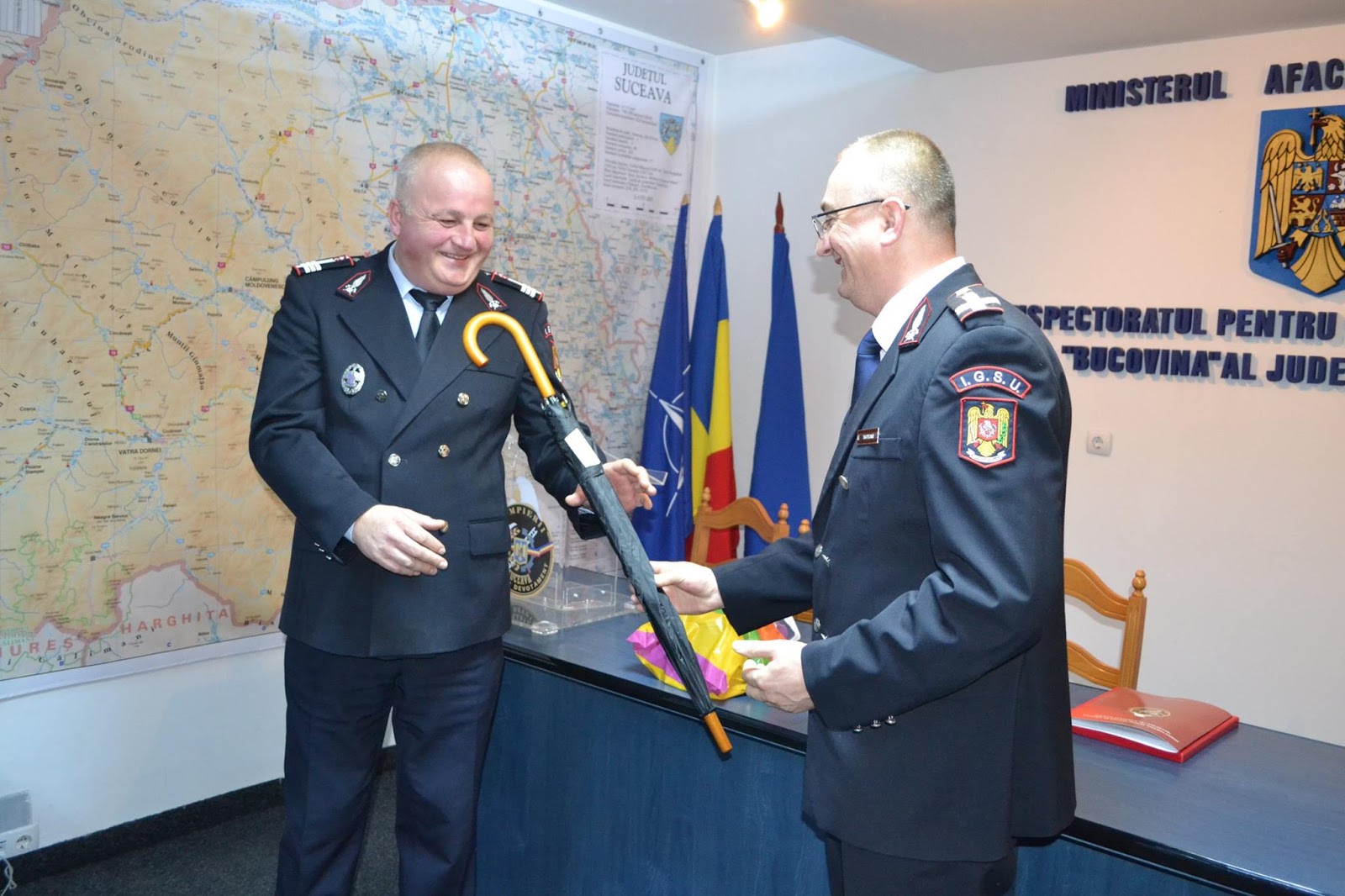 Colonelul Romeo Marțolea, comandantul Detașamentului de Pompieri ...