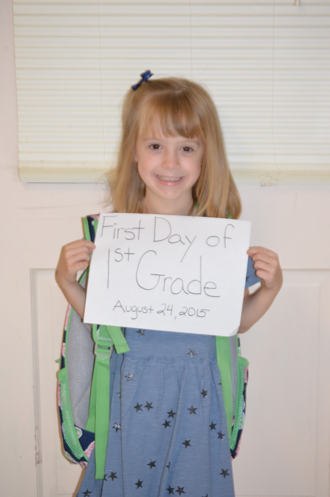 Flack Family of Five: Lucy's first day of first grade!