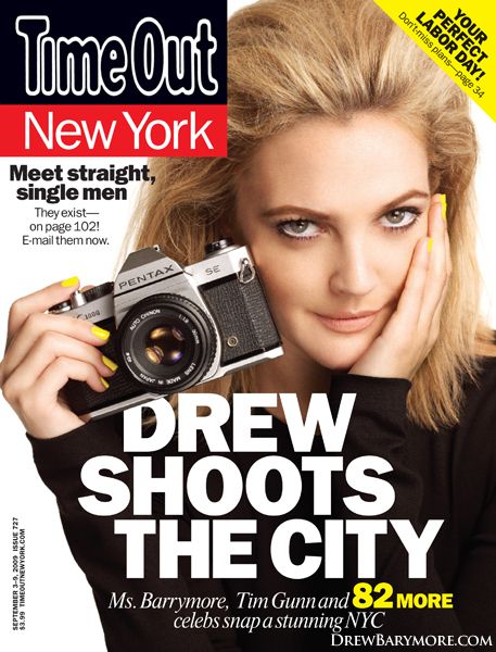 Drew Barrymore Hairstyle Trends: Drew Barrymore Magazine Cover Pictures