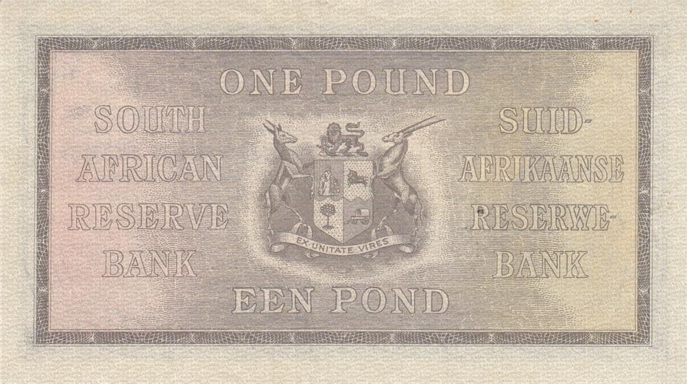 South Africa 1 Pound banknote 1941 South African Reserve Bank|World ...