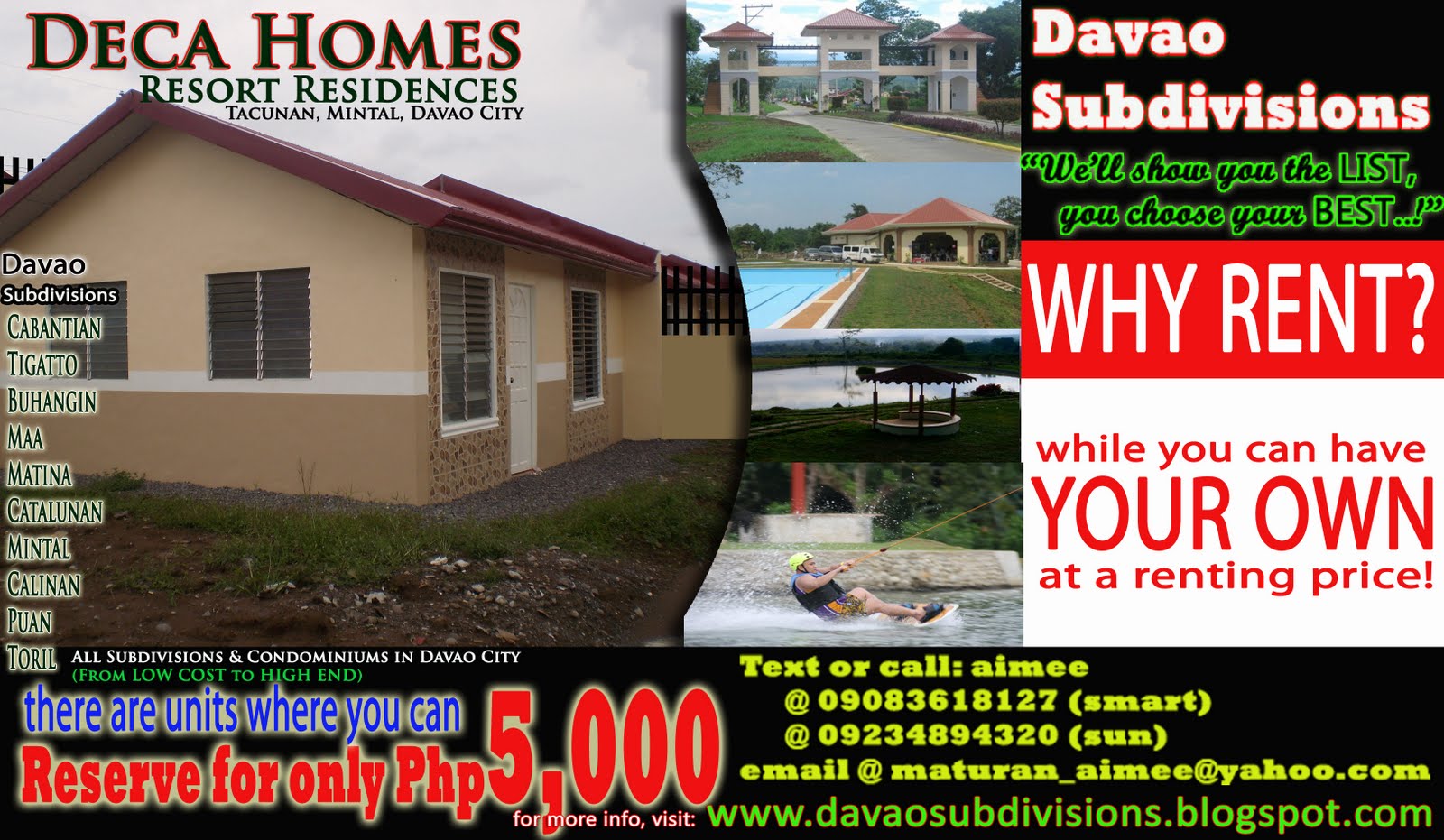 Low Cost Davao Subdivisions: Deca Homes Resort Residences
