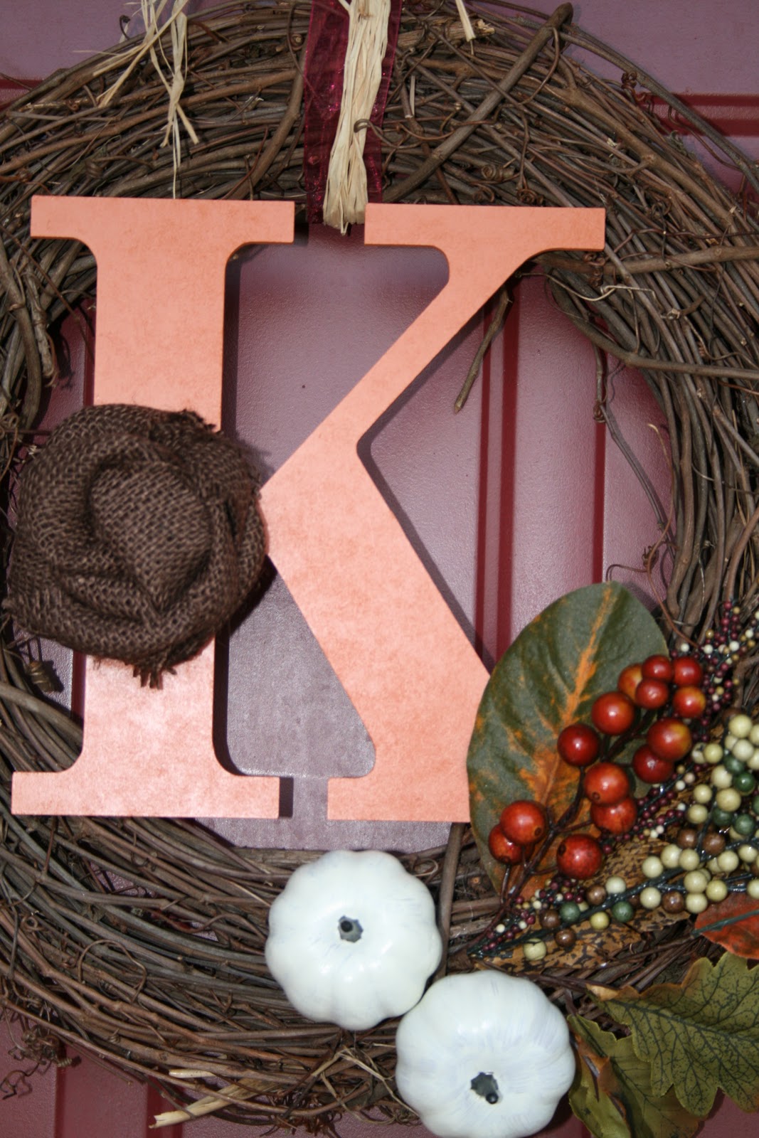 Redefining C: "K" Fall Wreath