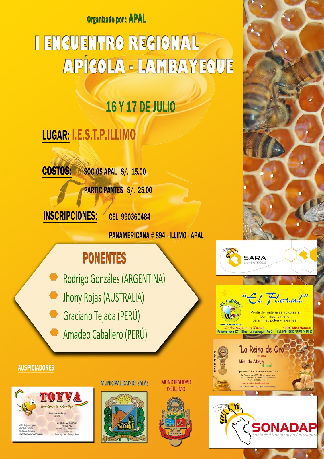 Asociación de Productores Apícolas de Lambayeque: I ENCUENTRO REGIONAL ...