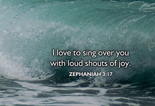 IMMANUEL GOD WITH US: I love to sing over you with loud shouts of joy.