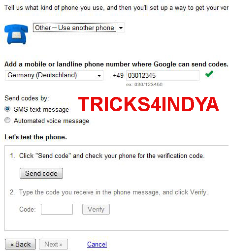 How to use Google Gmail’s 2-step Authentication/Verification ~ Tricks4indya