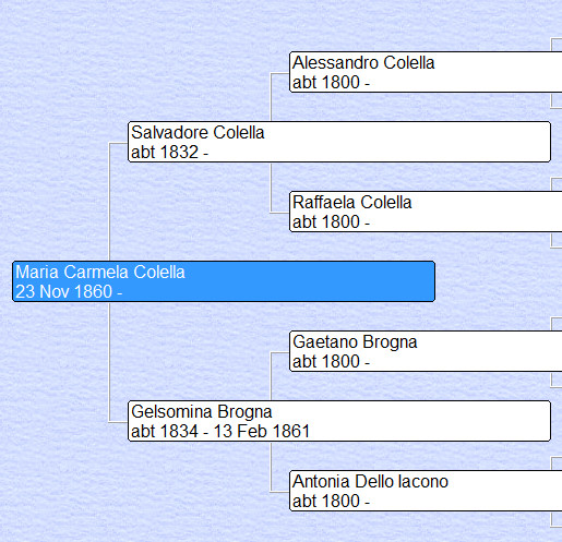 The Genealogy of Torre le Nocelle, Italy: January 2012