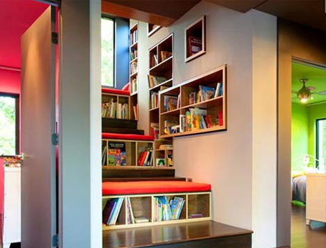 Emerald + Aubergine: Mezzanine Libraries - A lofty idea!