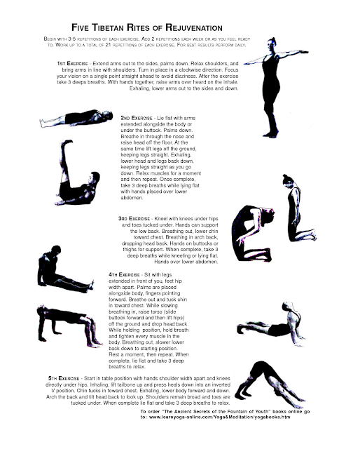 5 Ejercicios Tibetanos Antiedad // Five Tibetan Antiaging Exercises ...