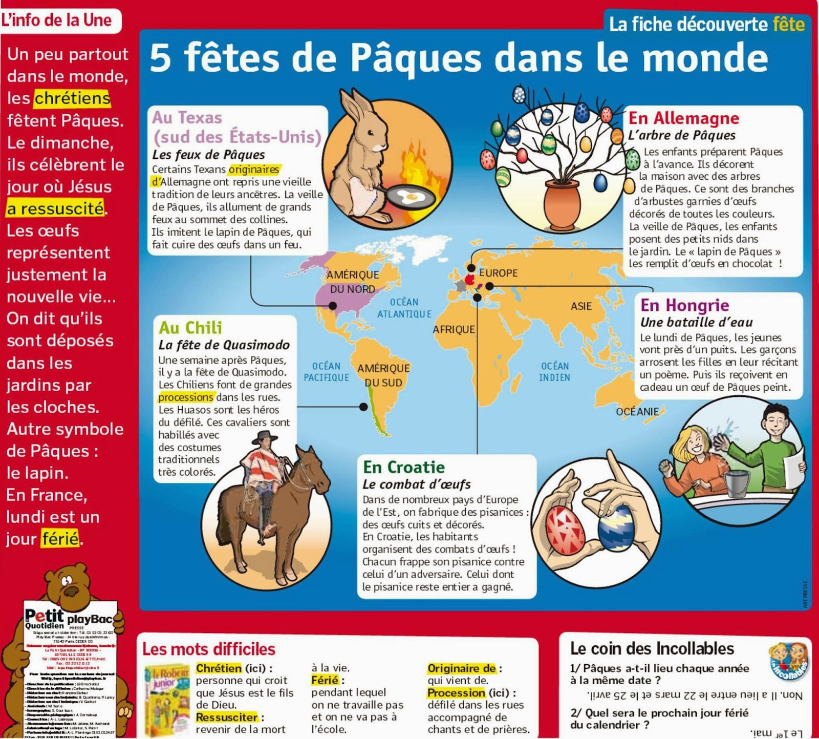 Le français... mon amour!: 5 fêtes de Pâques dans le monde