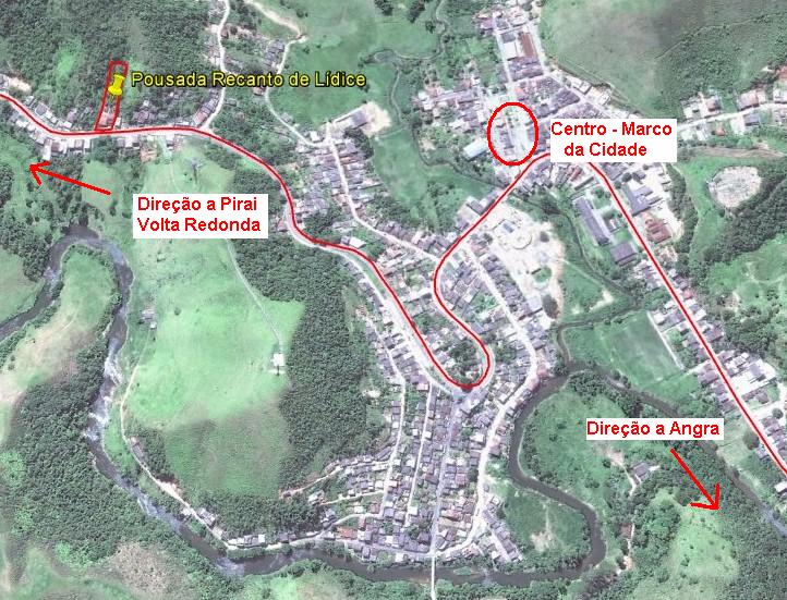 Pousada Recanto de Lídice: Localização