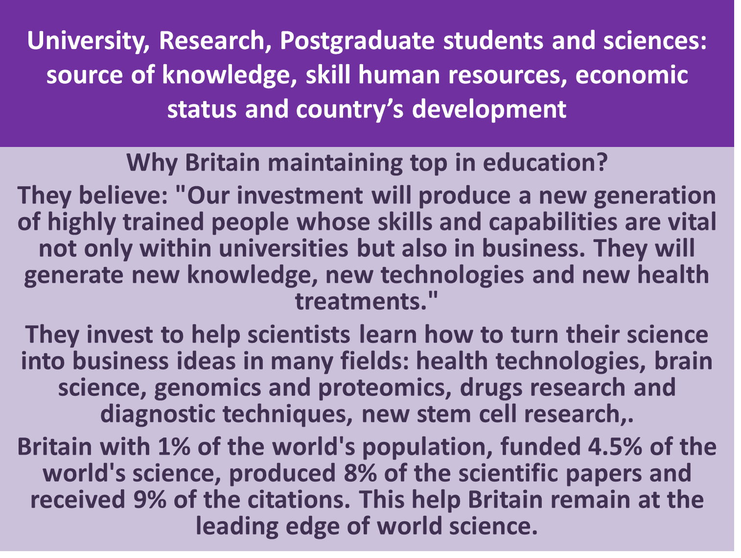 Dr Mat: Why Britain remain excellent in science and leading the world ...