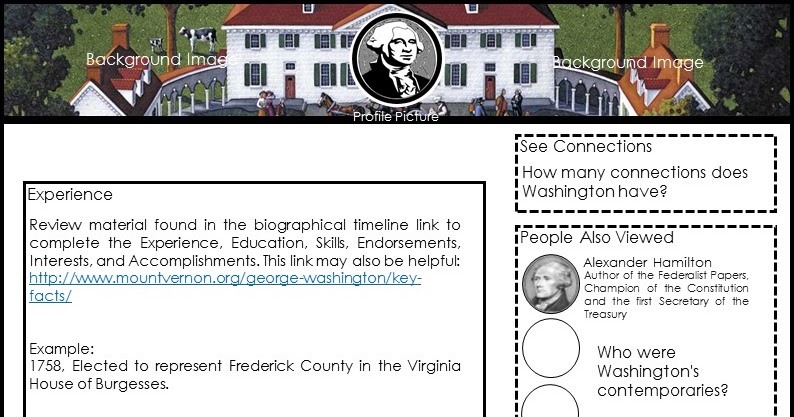 Creating a LinkedIn Profile for a Historical Figure