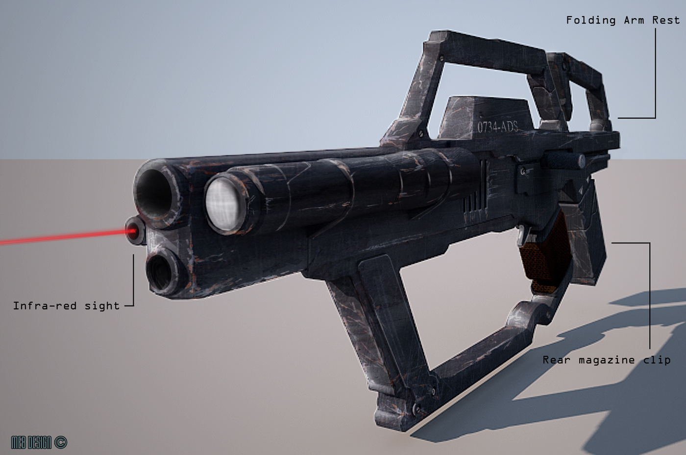 Mark Button Design: Weapon work: Complete process