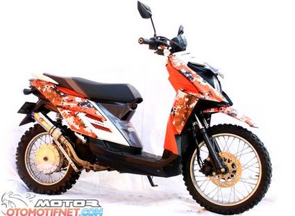 Modif Motor Matic Jadi Trail | Modifikasi Motor