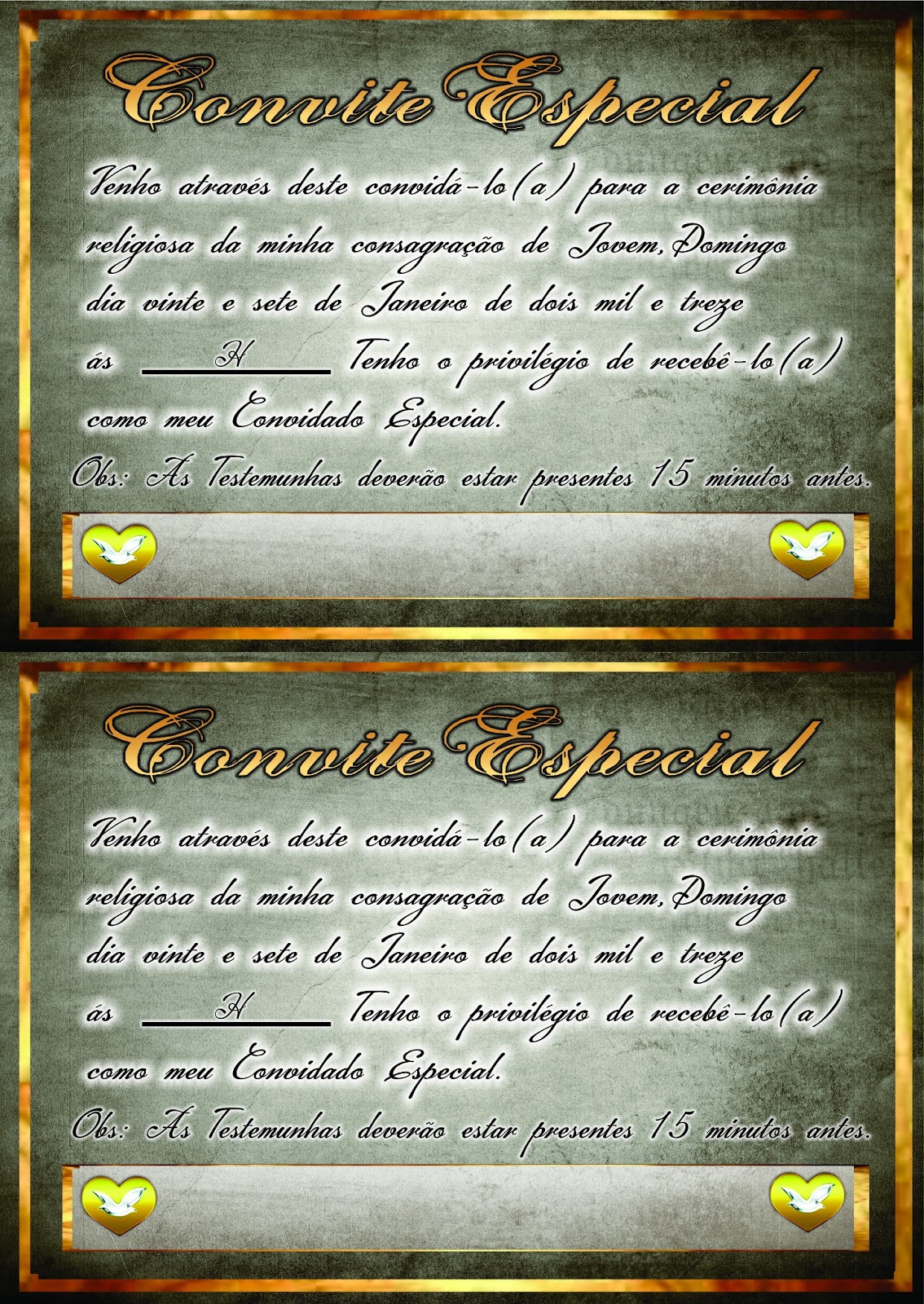 Frases FJU-PA: CONVITE ESPECIAL