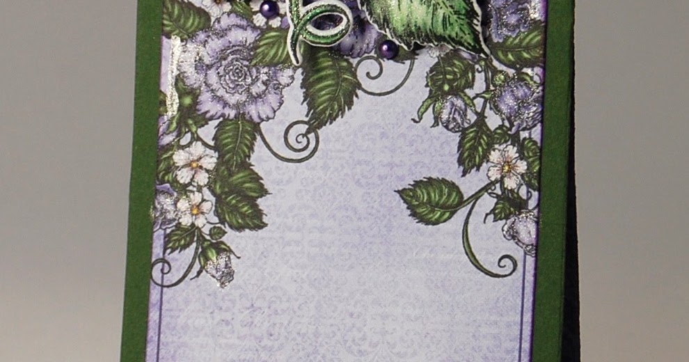 Joyfully Made Designs: Violet Rose Fold Over Bookmark