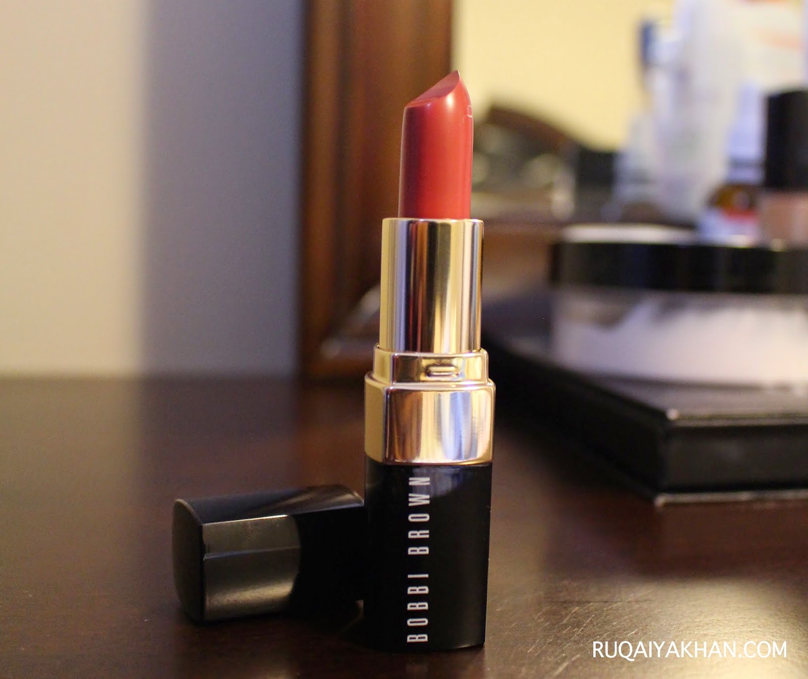 Ruqaiya Khan: Bobbi Brown Lip Color in Soft Rose 23 Review, Swatch and ...