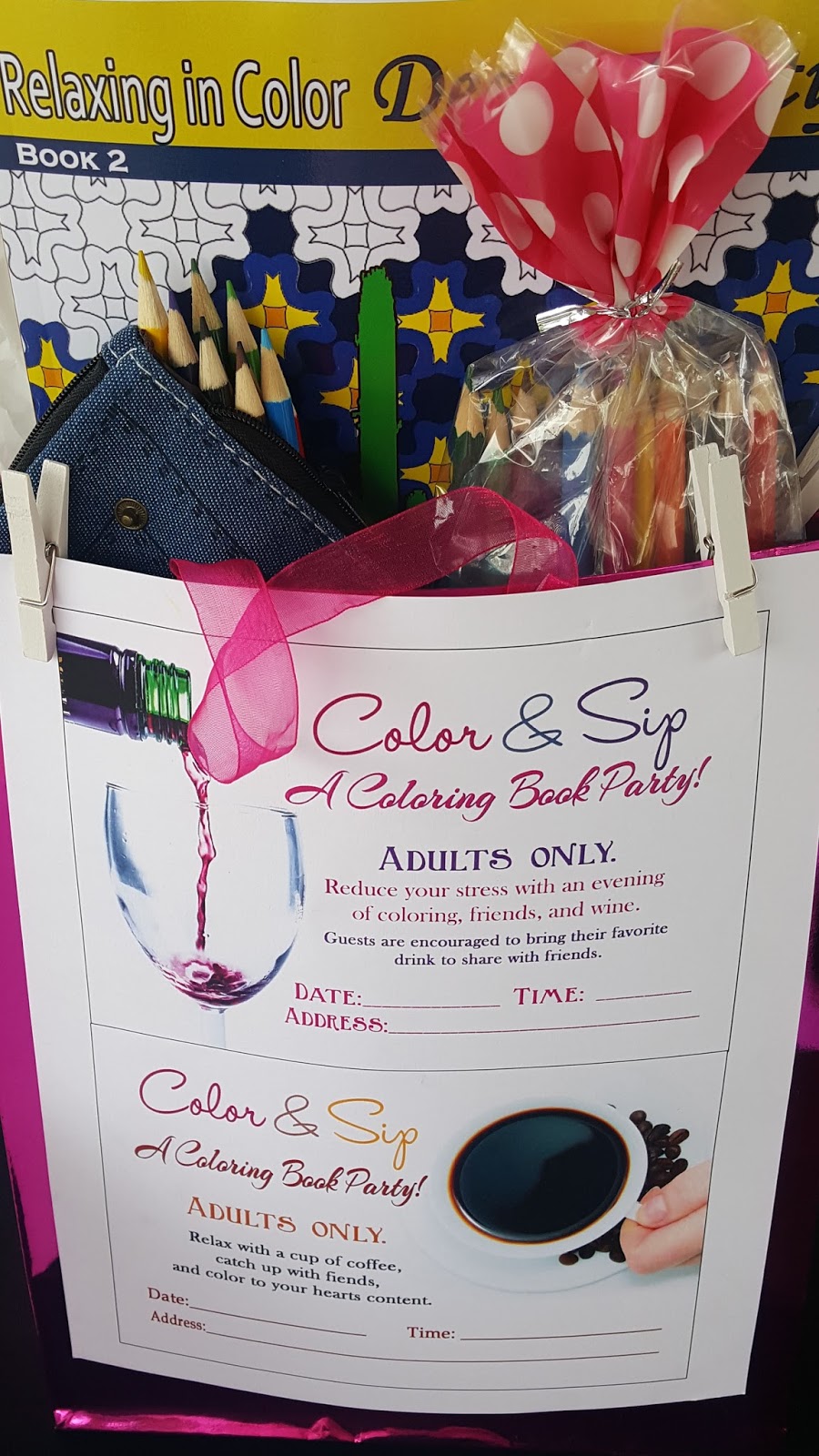 Mis 2 Manos: Made by My Hands: Color and Sip Party in a Box! Host a ...