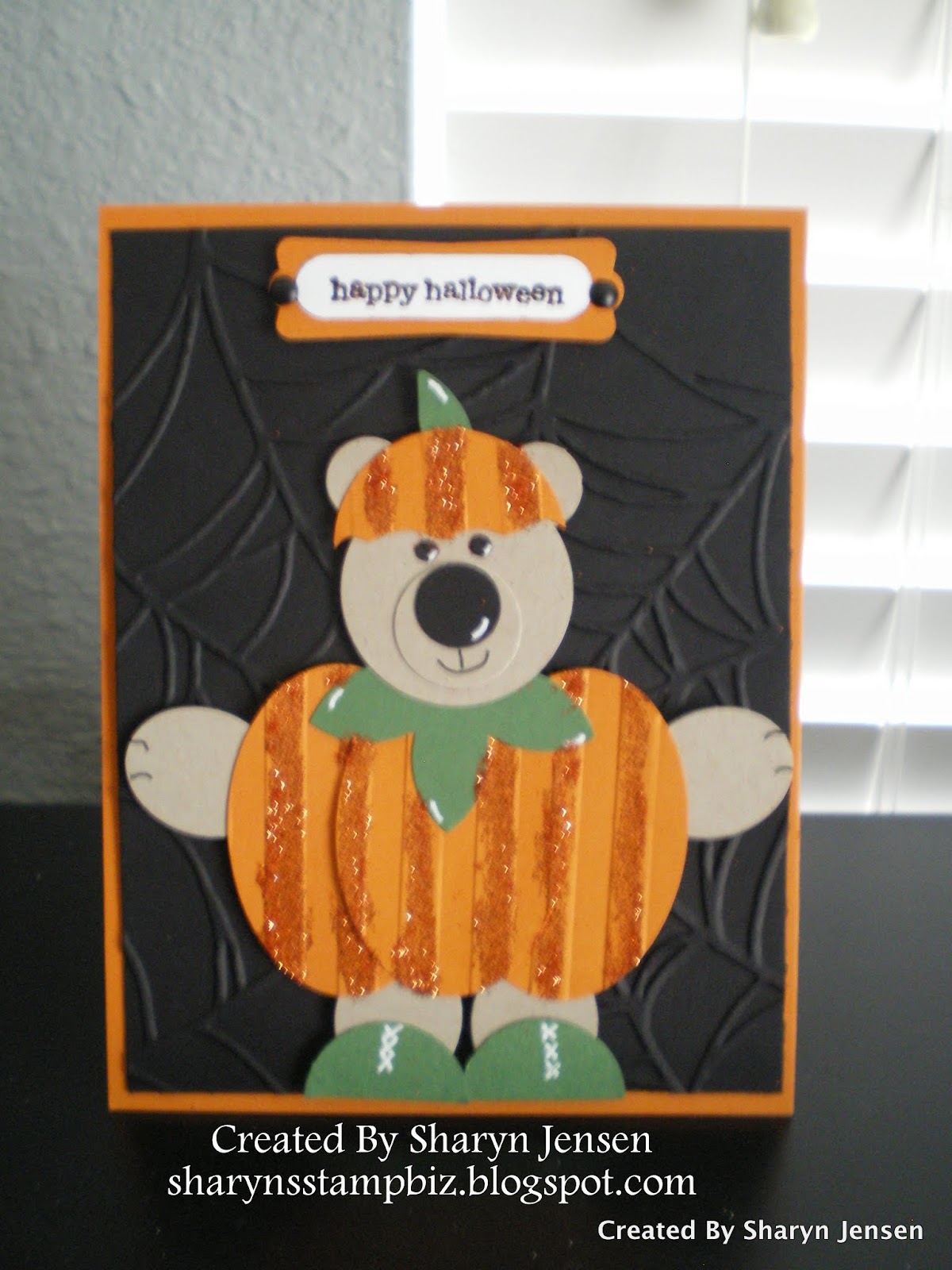 Sharyn's Stamp Biz: It's A Beary Happy Halloween
