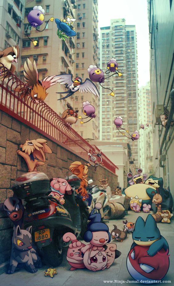 Pokemon In City pokemon-in-city