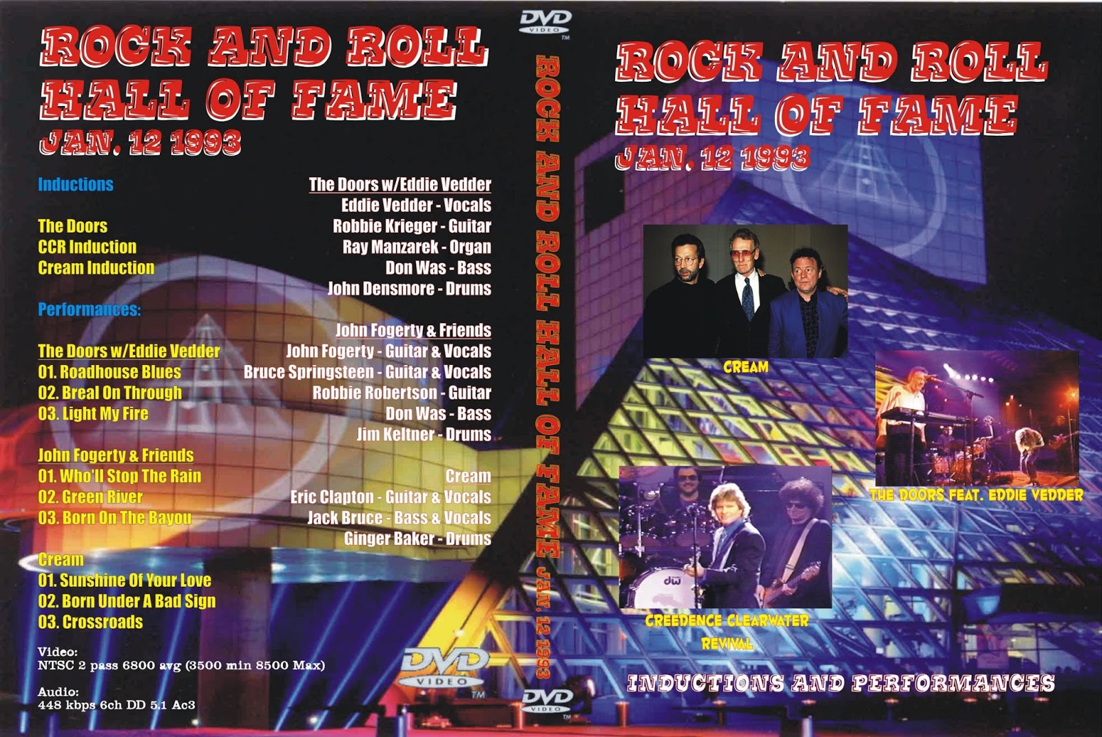 T.U.B.E.: Rock And Roll Hall Of Fame - 1993-01-12 - Los Angeles, CA ...