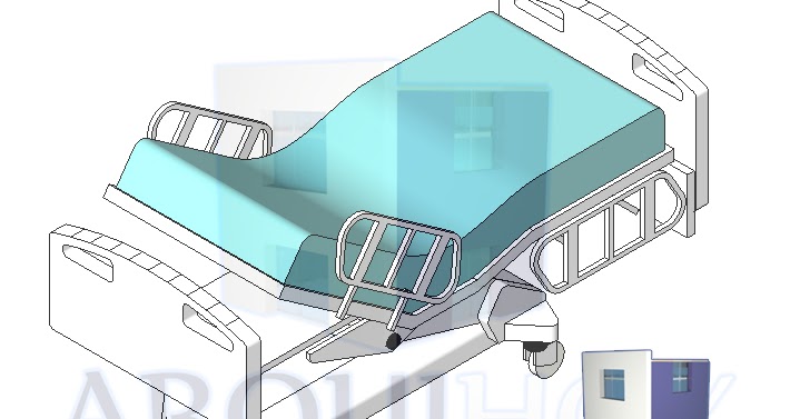 Familia Cama de Hospital / Family Bed of Hospital (RFA) | ArquiHoy-Revit