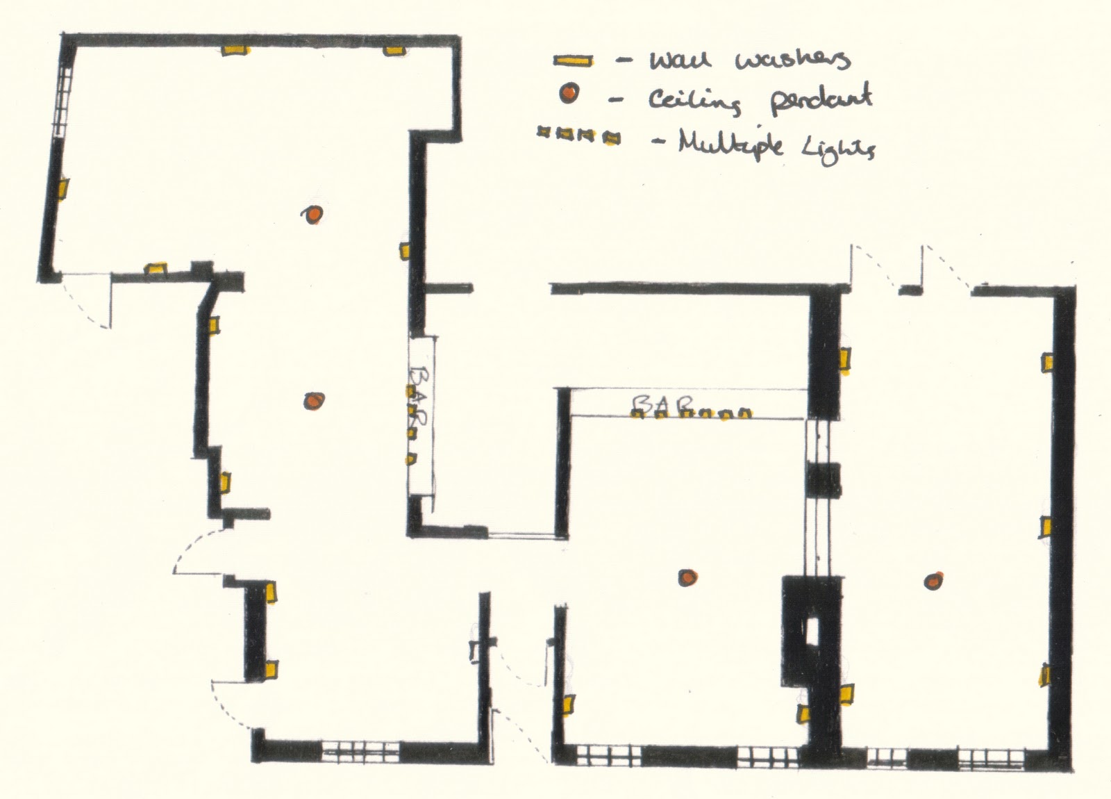 'Cottage Inn'terior: Lighting Plan
