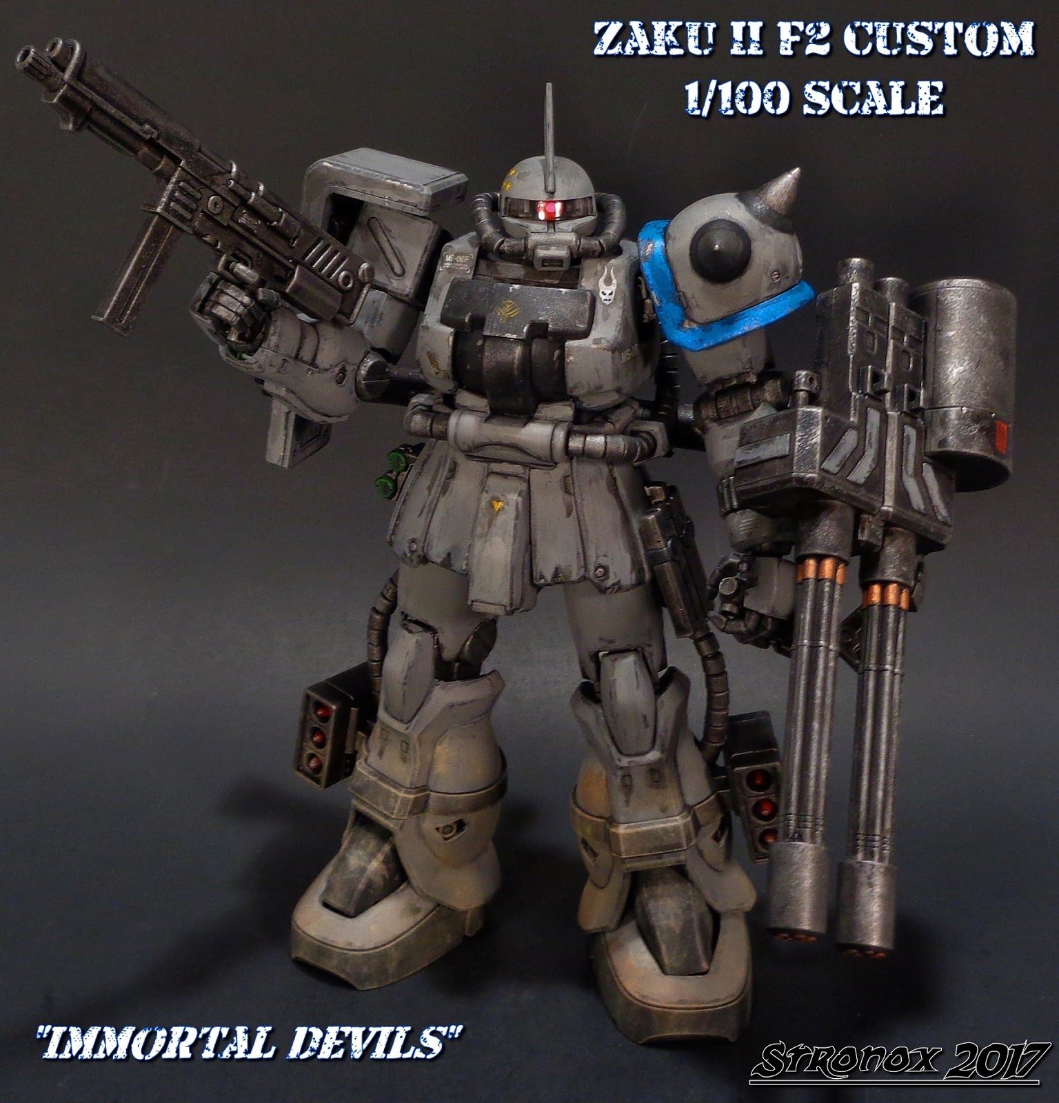 Stronox Custom Figures: Gunpla MG: Zaku II F2 Custom