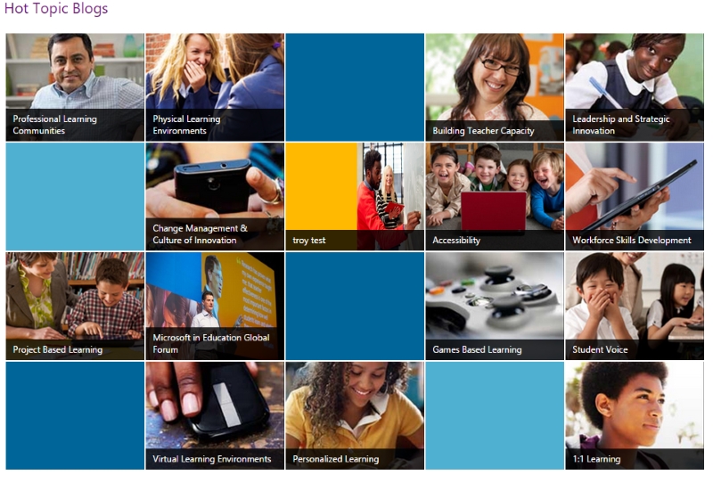 Warren Sparrow: Educator Network Hot topics