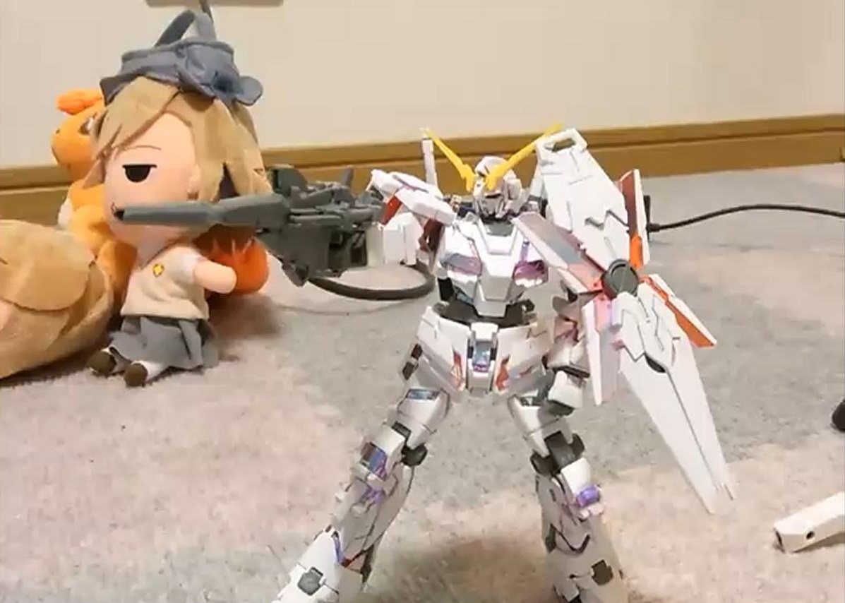 Plamo0 awesome short Stop motion: Beam Magnum Shooting Gundam Unicorn