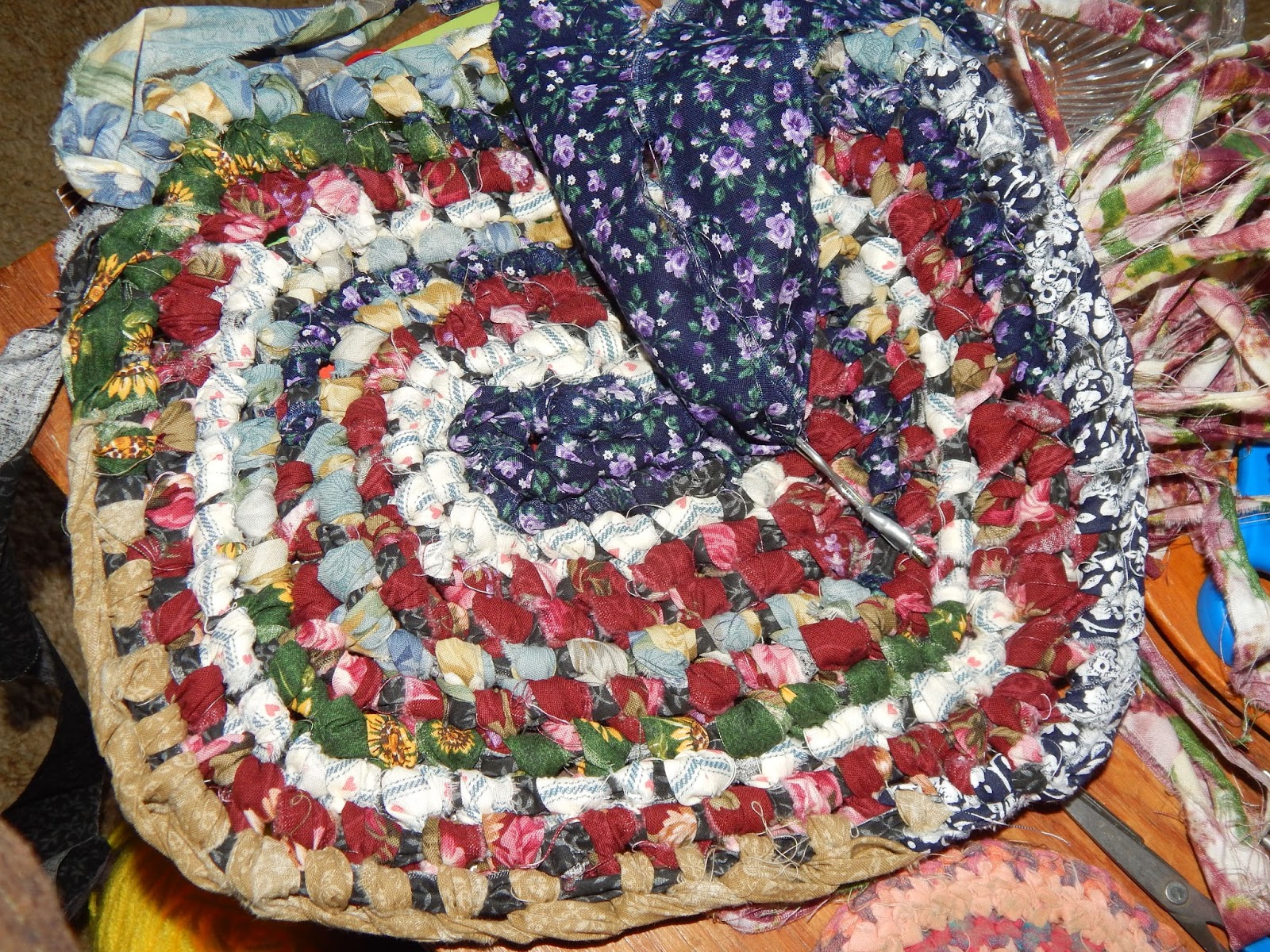 Thoughts from Frank and Fern: Guess What? Rag Rug Coasters