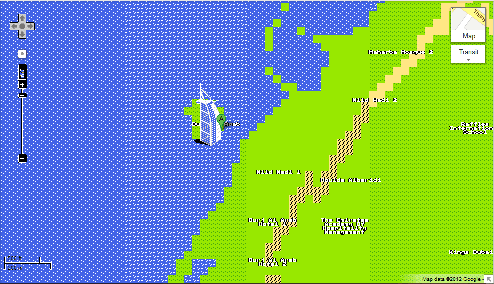 8 Bit Map Of The World - Map