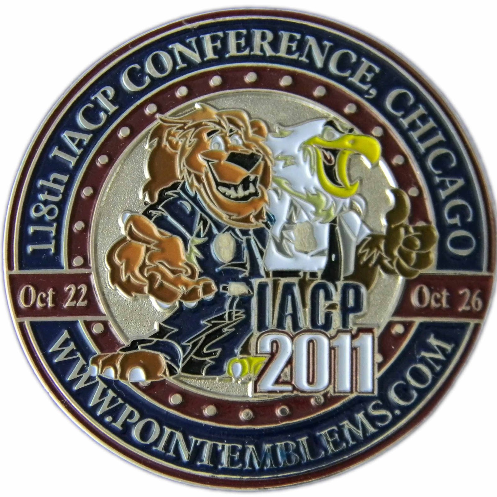 Point Emblems: 2011 IACP Conference Pin