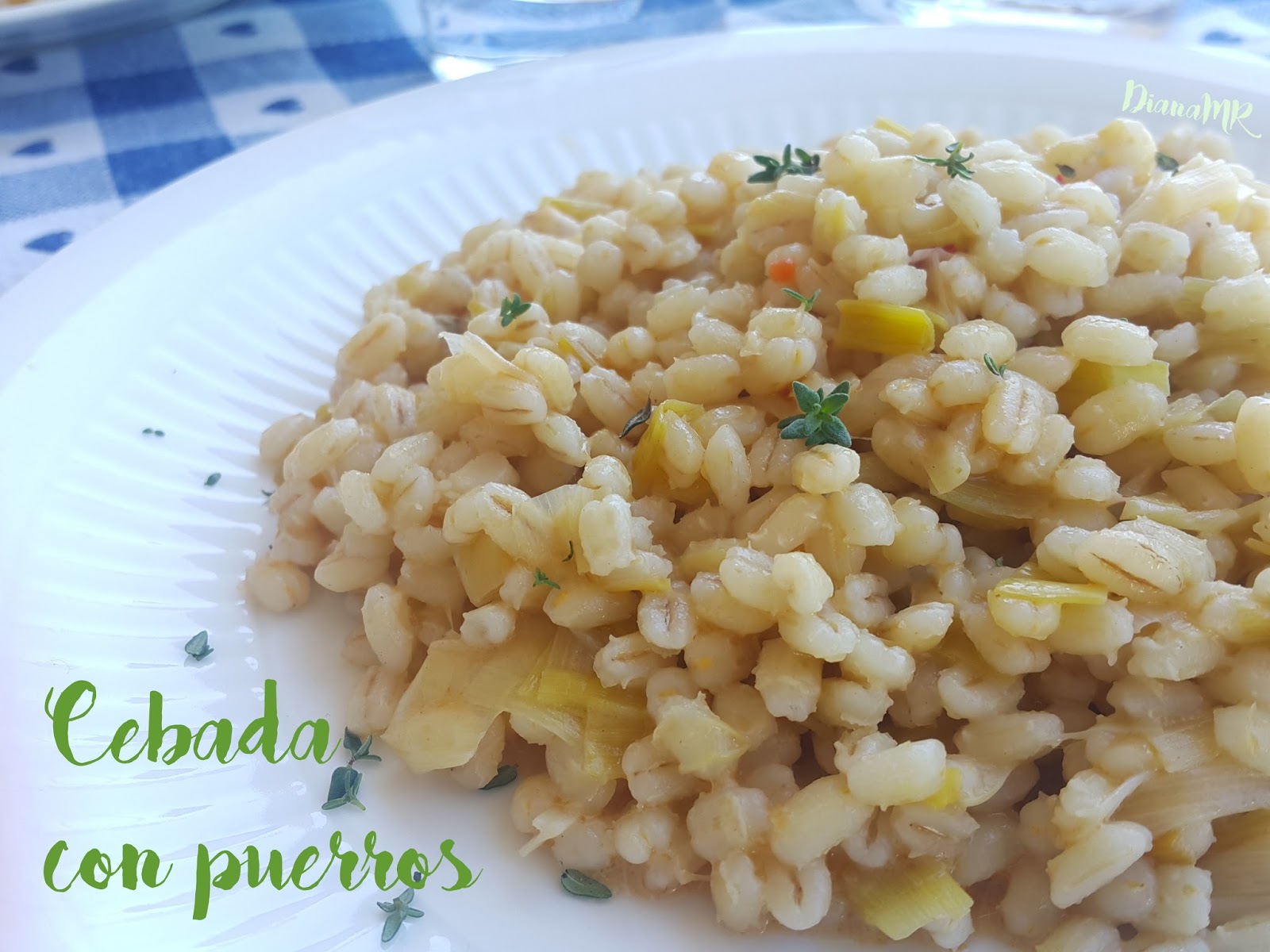 La mesa de la cocina: Cebada con puerros