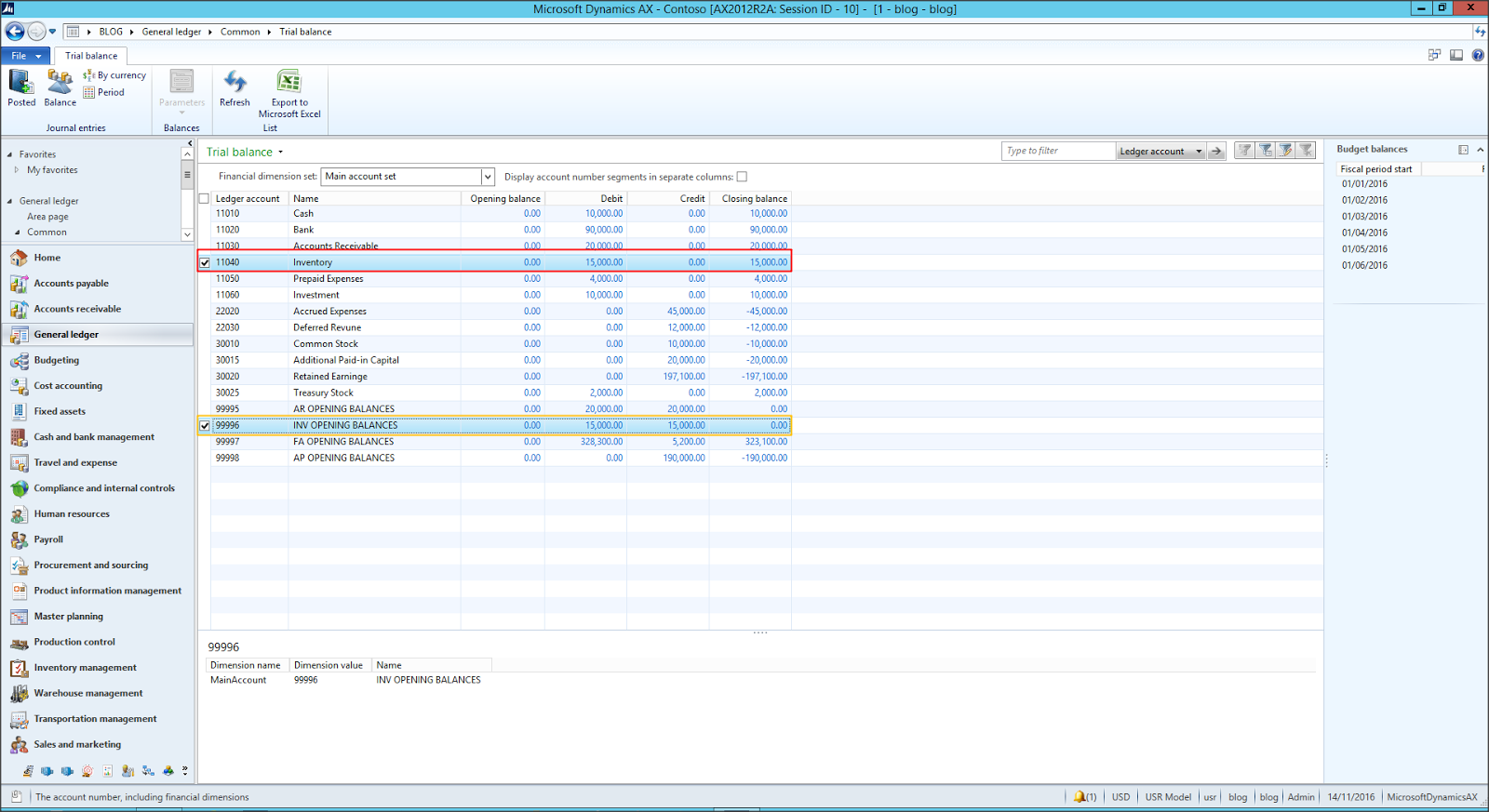 Dynamics AX Tips: AX 2012 | Process Opening Balances Part 1