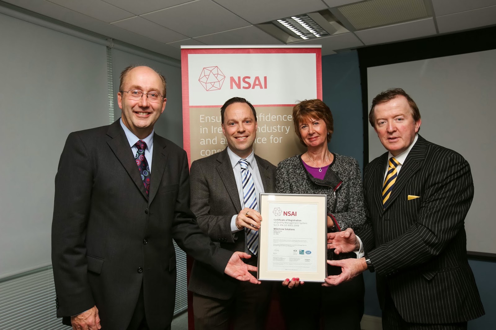 Milestone Solutions: Milestone Solution achieves ISO 9001:2008 Certification from NSAI