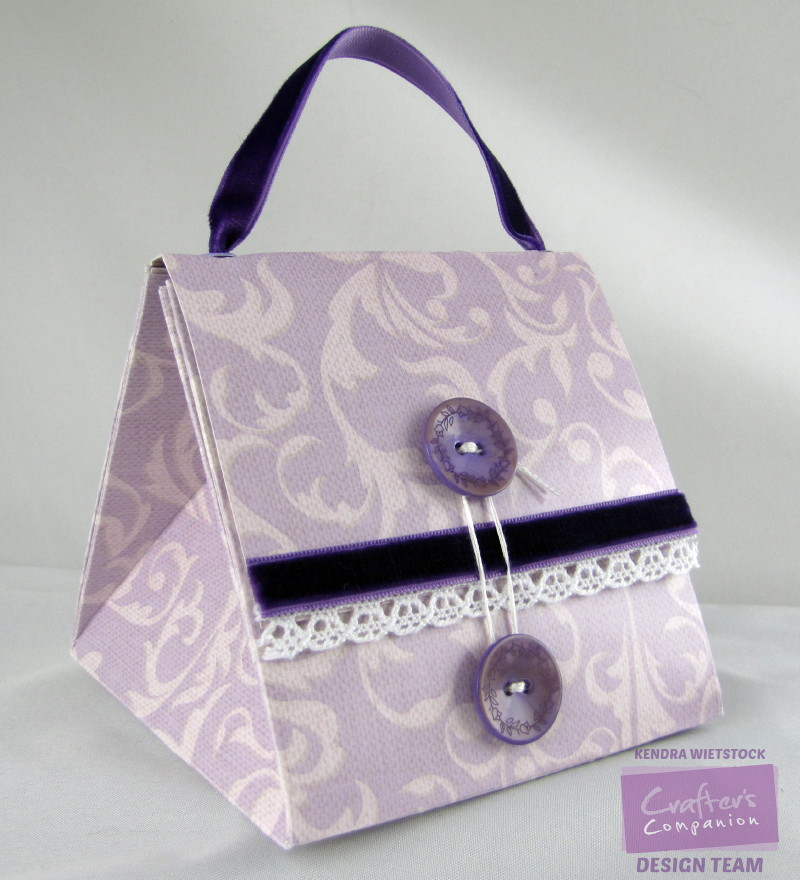 Kendra's Paper Creations: Tutorial: The Big Score Folded Purse