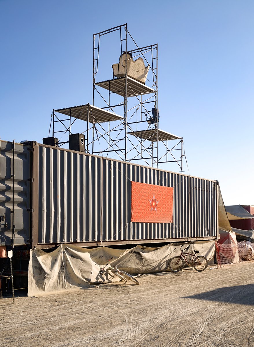 This is Black Rock City: ...... )*( ~ The Golden Rebars ~ CampScape