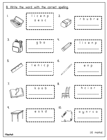 ASH THE TEACHER: Year 1 1st Assessment