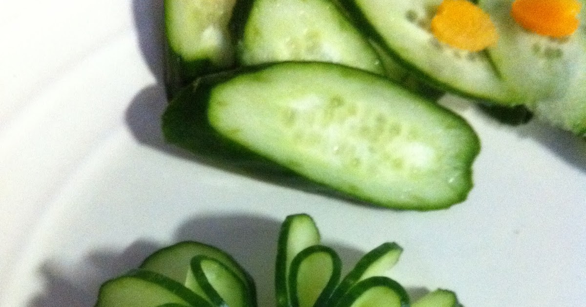 Haru no Kitchen : garnish dari timun