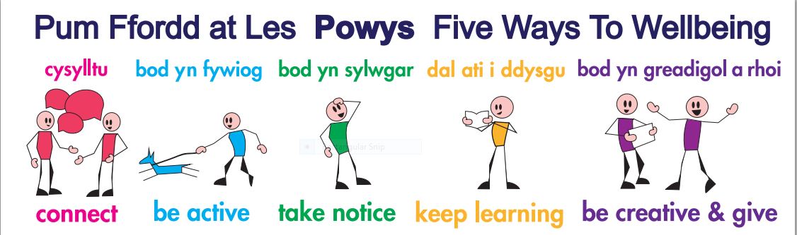 Powys Mental Health Blog: FIVE on Five Ways to Wellbeing