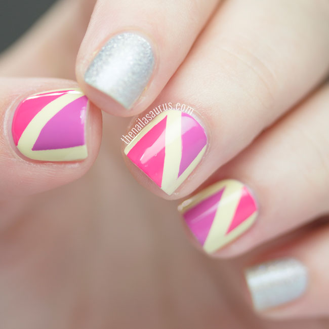 The Nailasaurus | UK Nail Art Blog - Nail Art: 80's Geometric Brights ...