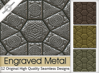 Virtual Textures: Shiny Things: 3 New Sets of Metal Textures!