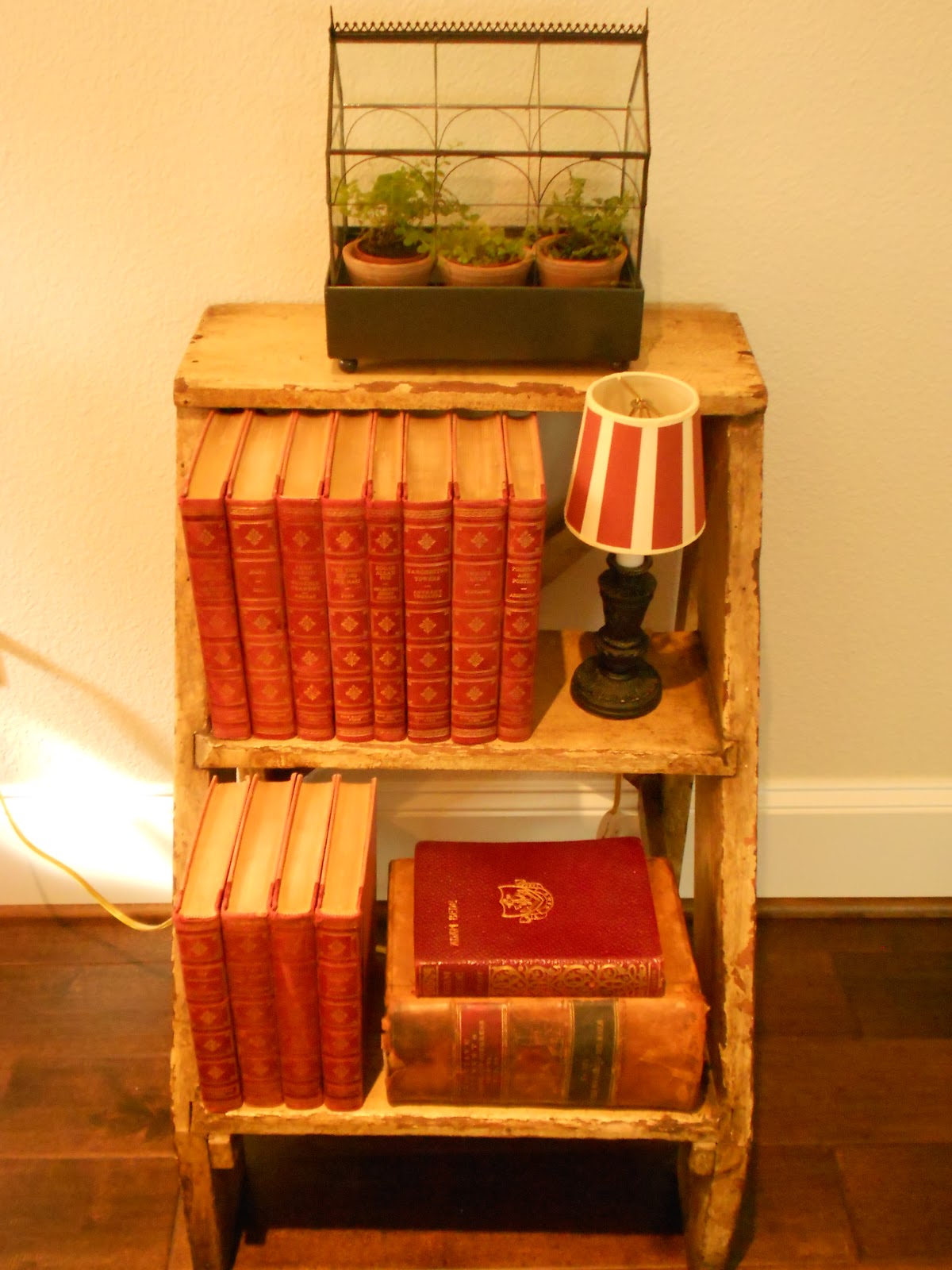 My Faux French Chateau: Lovely Little Vintage Wooden Step Stool