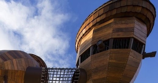 Kids are going to love this enchanting wooden playground