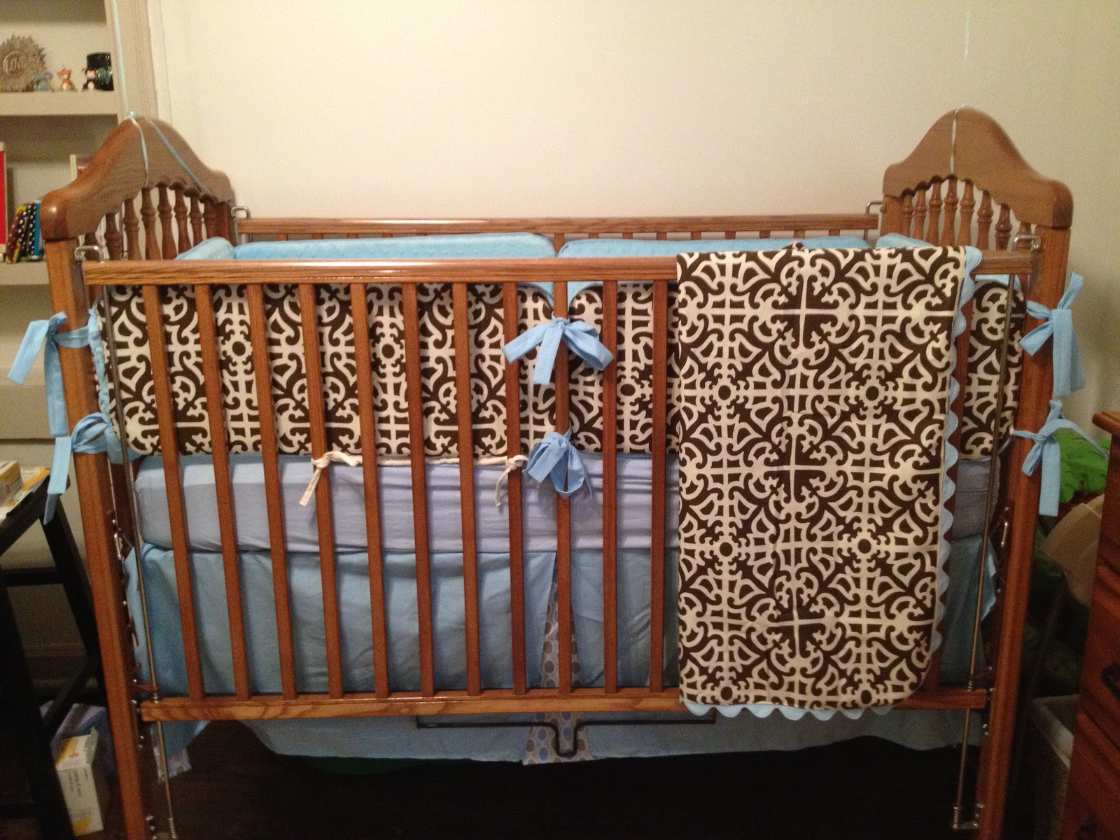 The Purple Martin: Rick Rack and Minky Baby Blanket