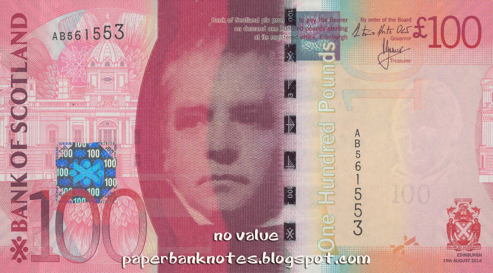 europe: Scotland, Bank of Scotland - 2014 Reprint