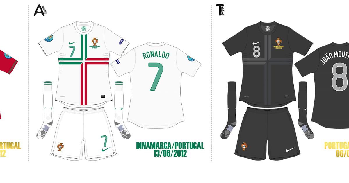 Kit Design, by eroj: 2012-13 Portugal (Home, Away e Third)