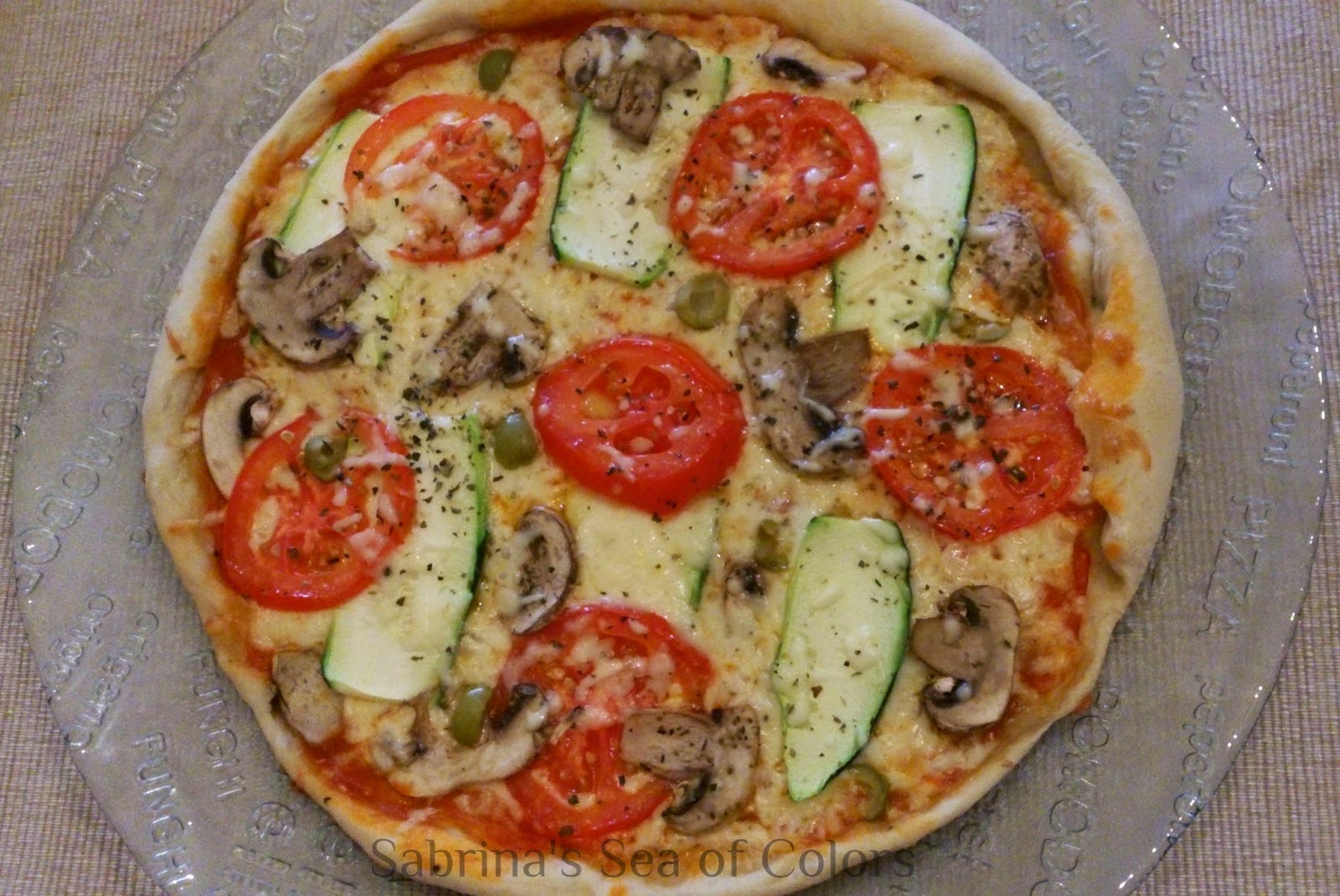 Pizza vegetariana - Sabrina´s Sea of Colors